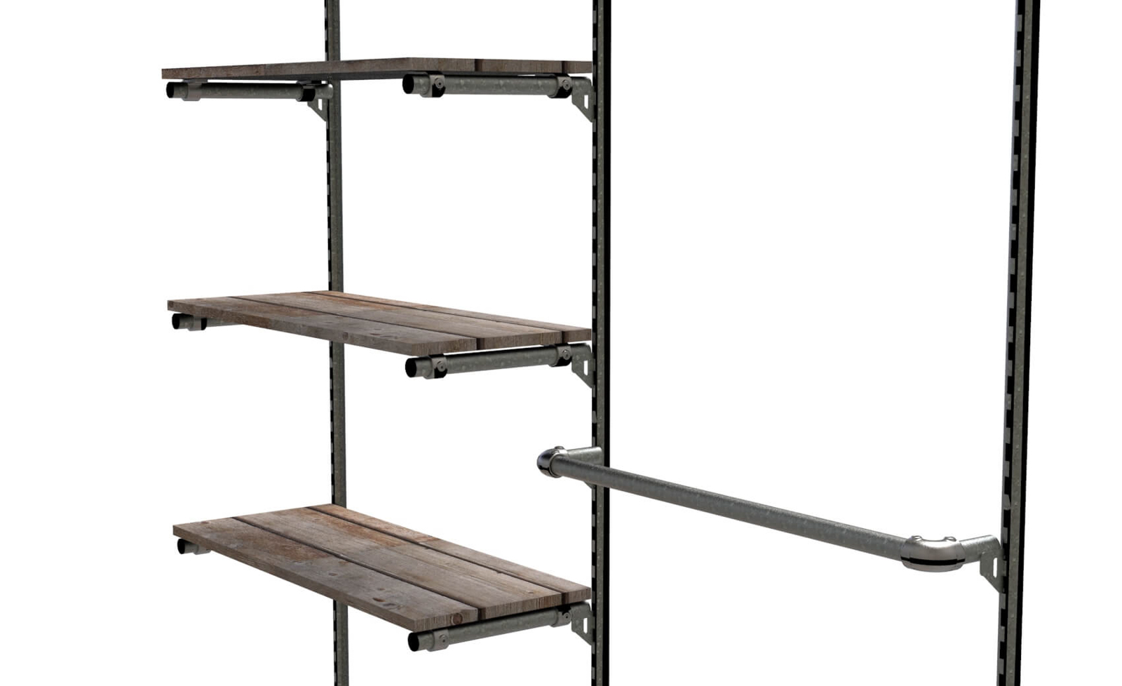 Tubi e giunti per scaffali e arredi componibili